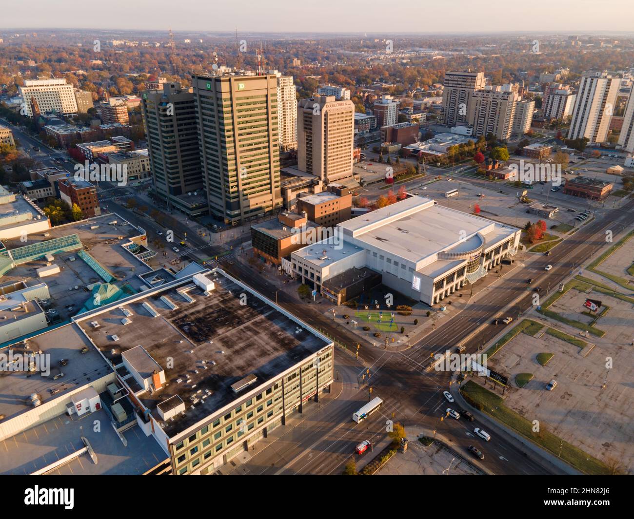 London Ontario Canada Nov 6 2021, RBC Place London Aerial. Luke Durda ...