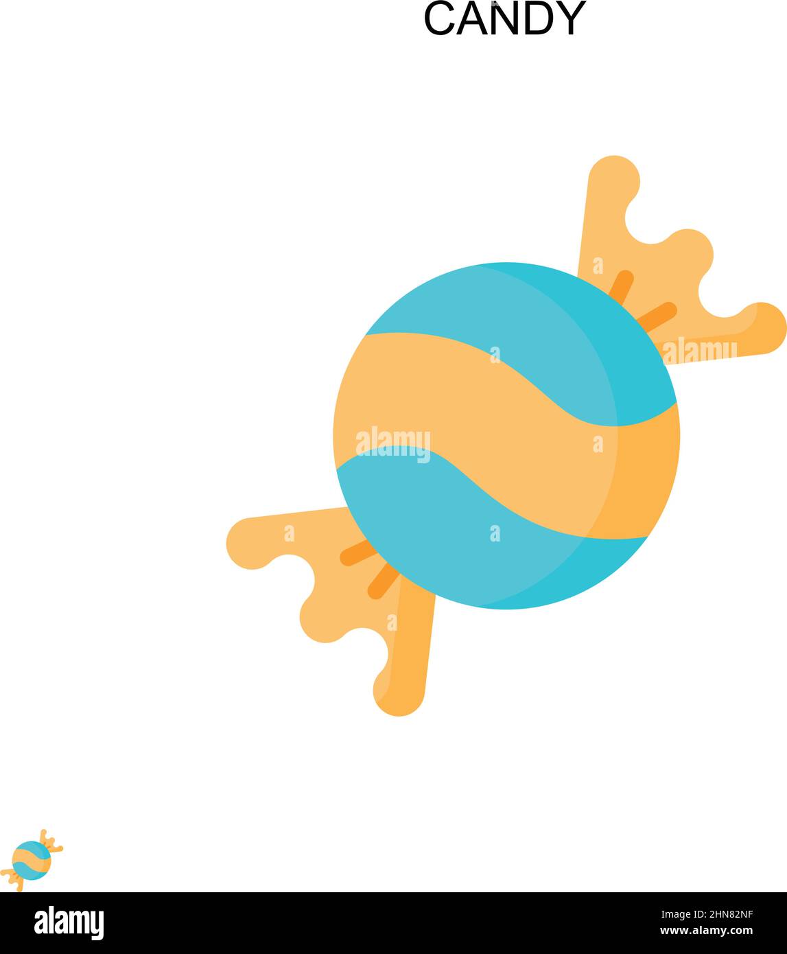 Candy Simple vector icon. Illustration symbol design template for web ...