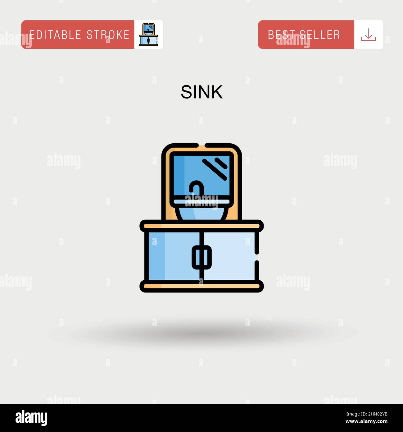 Sink Simple vector icon Stock Vector Image & Art - Alamy