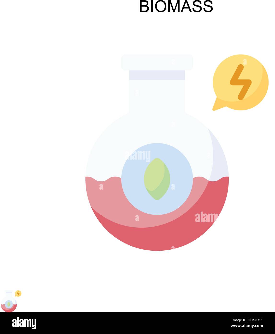 Biomass Simple vector icon. Illustration symbol design template for web mobile UI element Stock ...