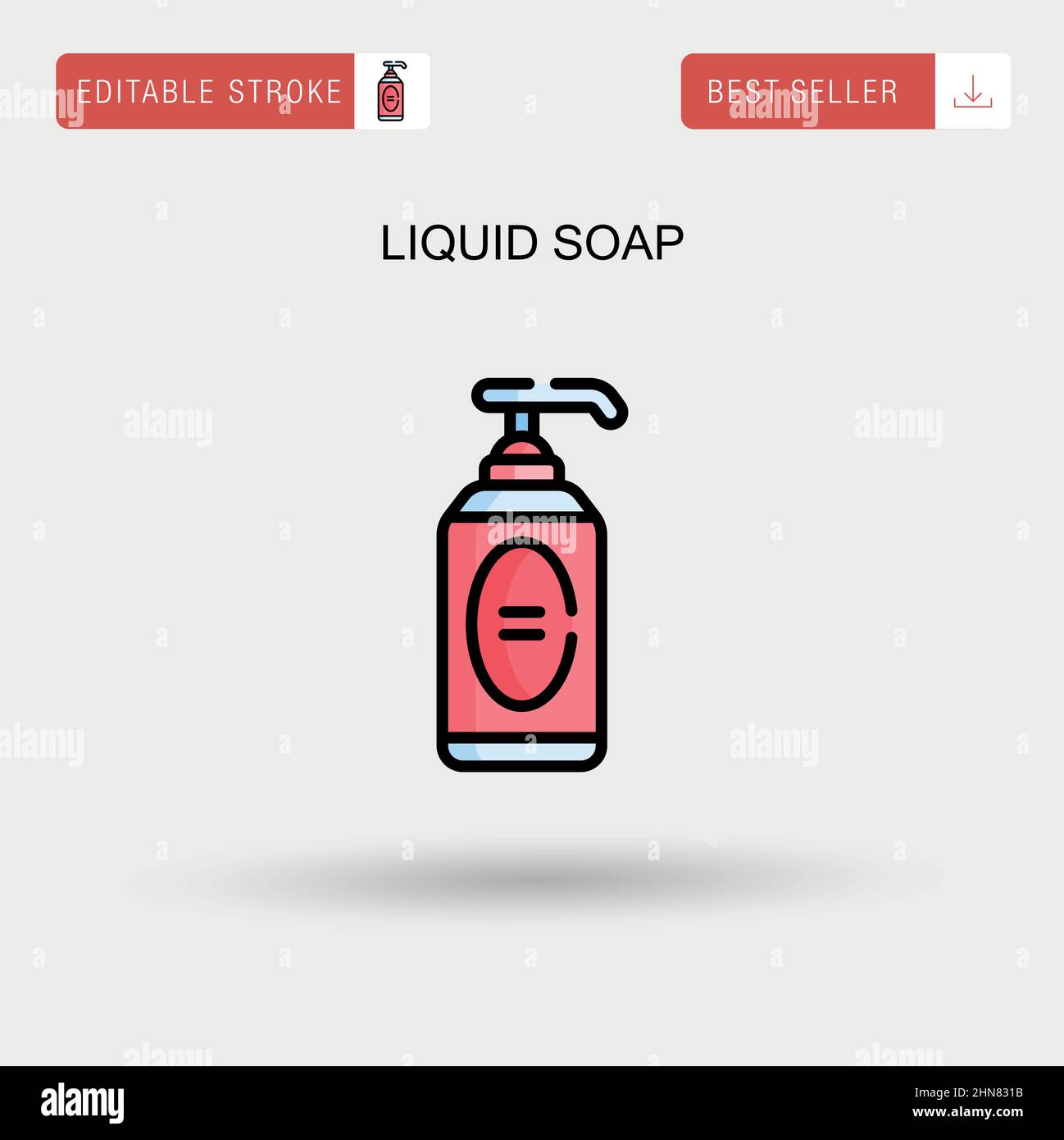 Body care liquid Stock Vector Images - Alamy