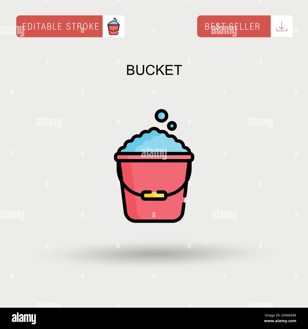 Cartoon metal bucket hi-res stock photography and images - Alamy