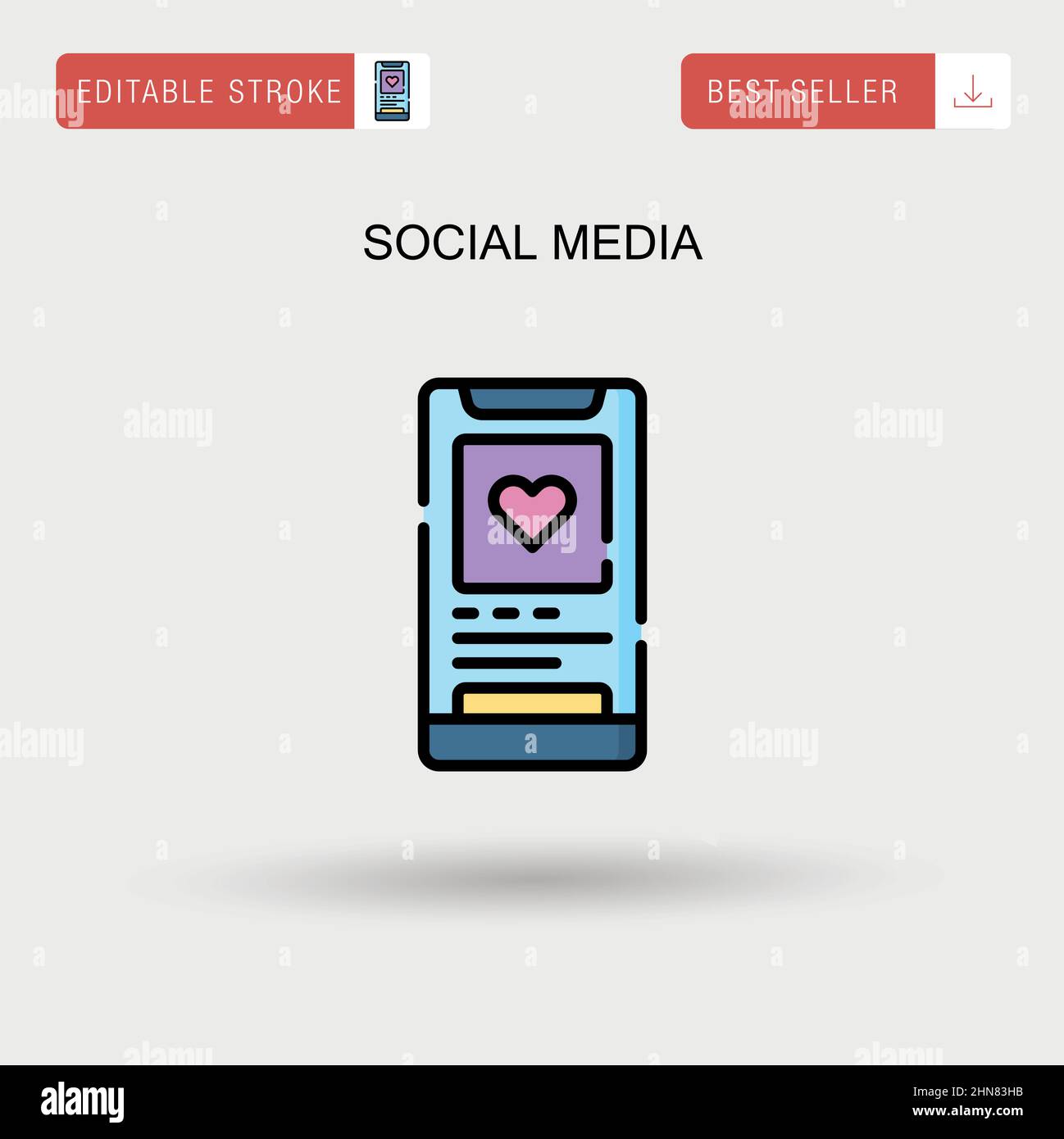 Social media concept computer Stock Vector Images - Alamy