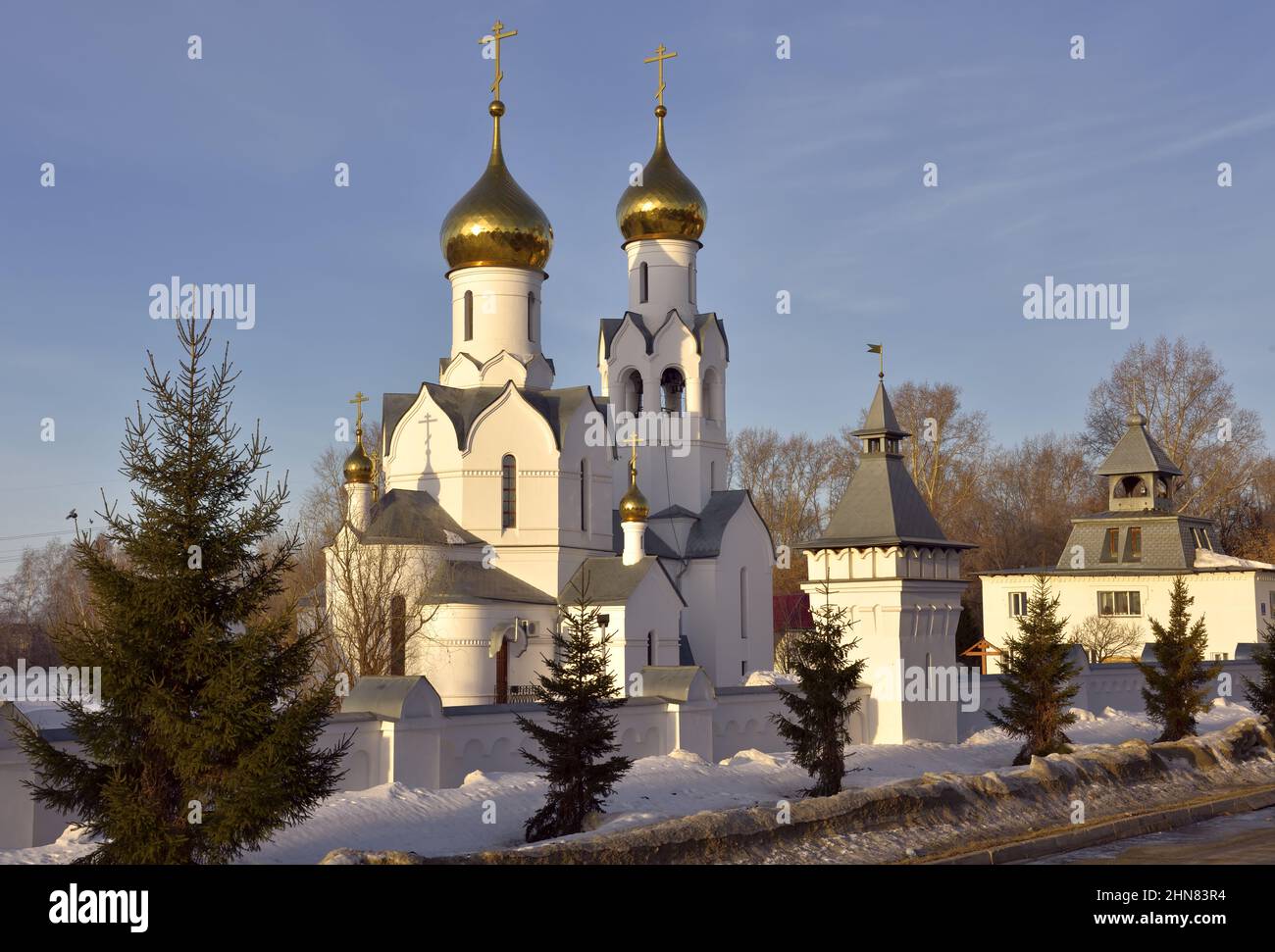 Orthodox Church in the Russian architectural tradition on the outskirts ...