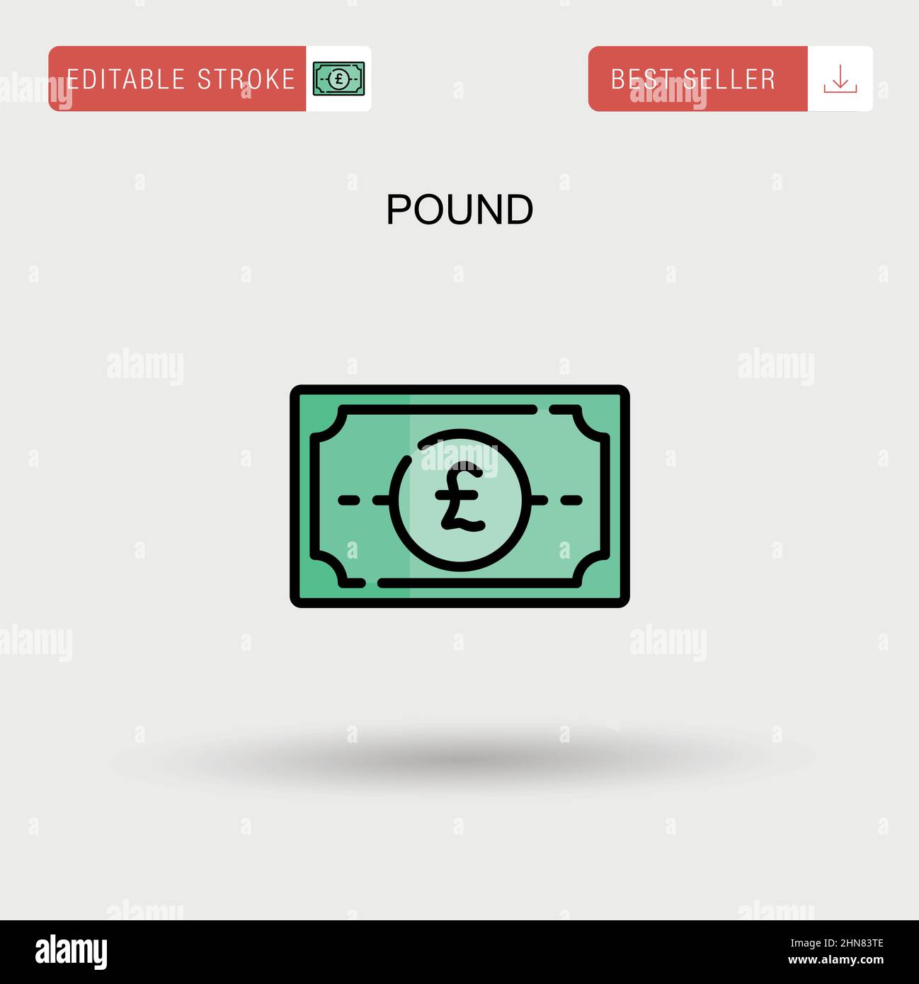 One pound note Stock Vector Images - Alamy