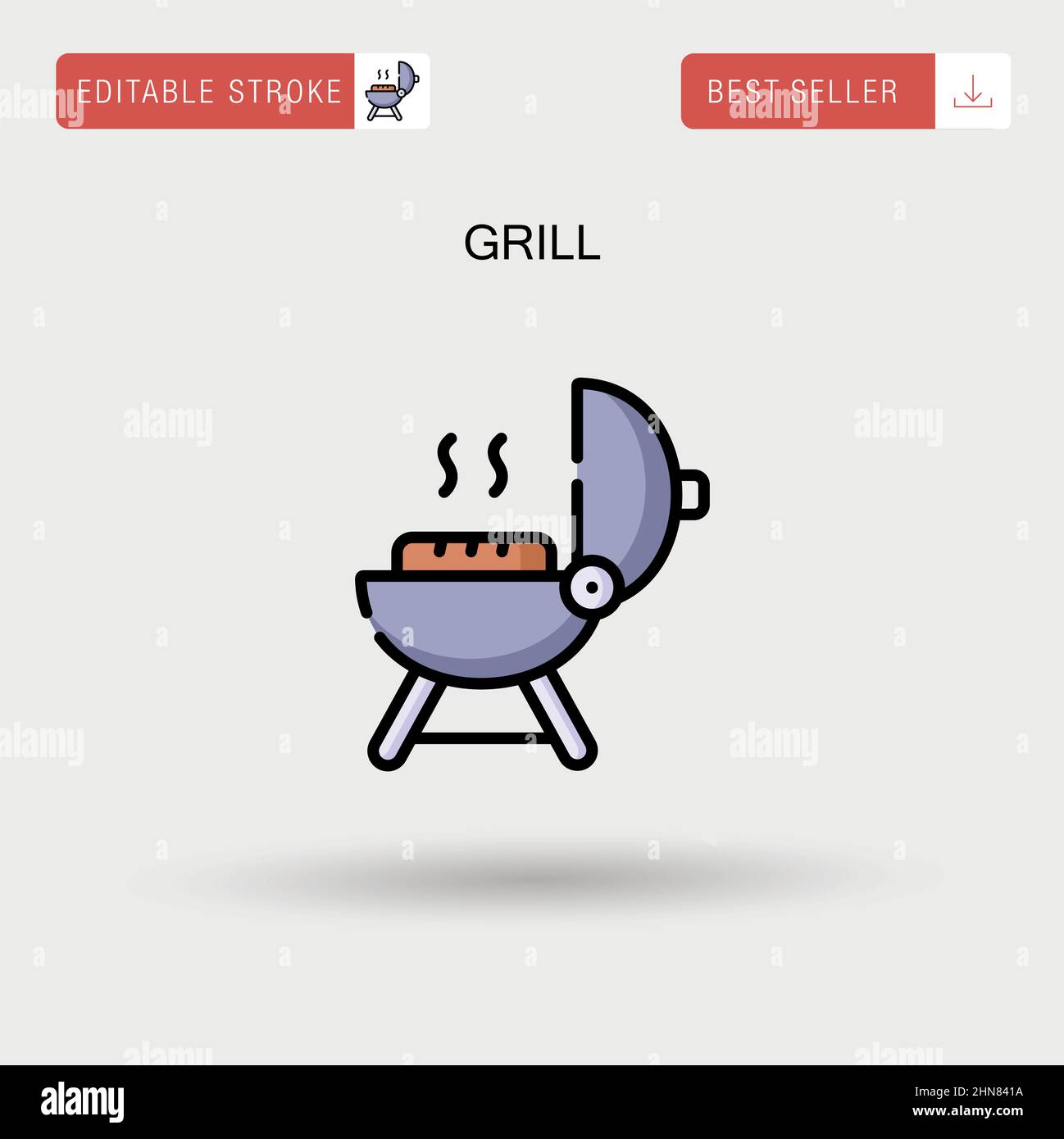 Barbecue grill charcoal Stock Vector Images - Alamy