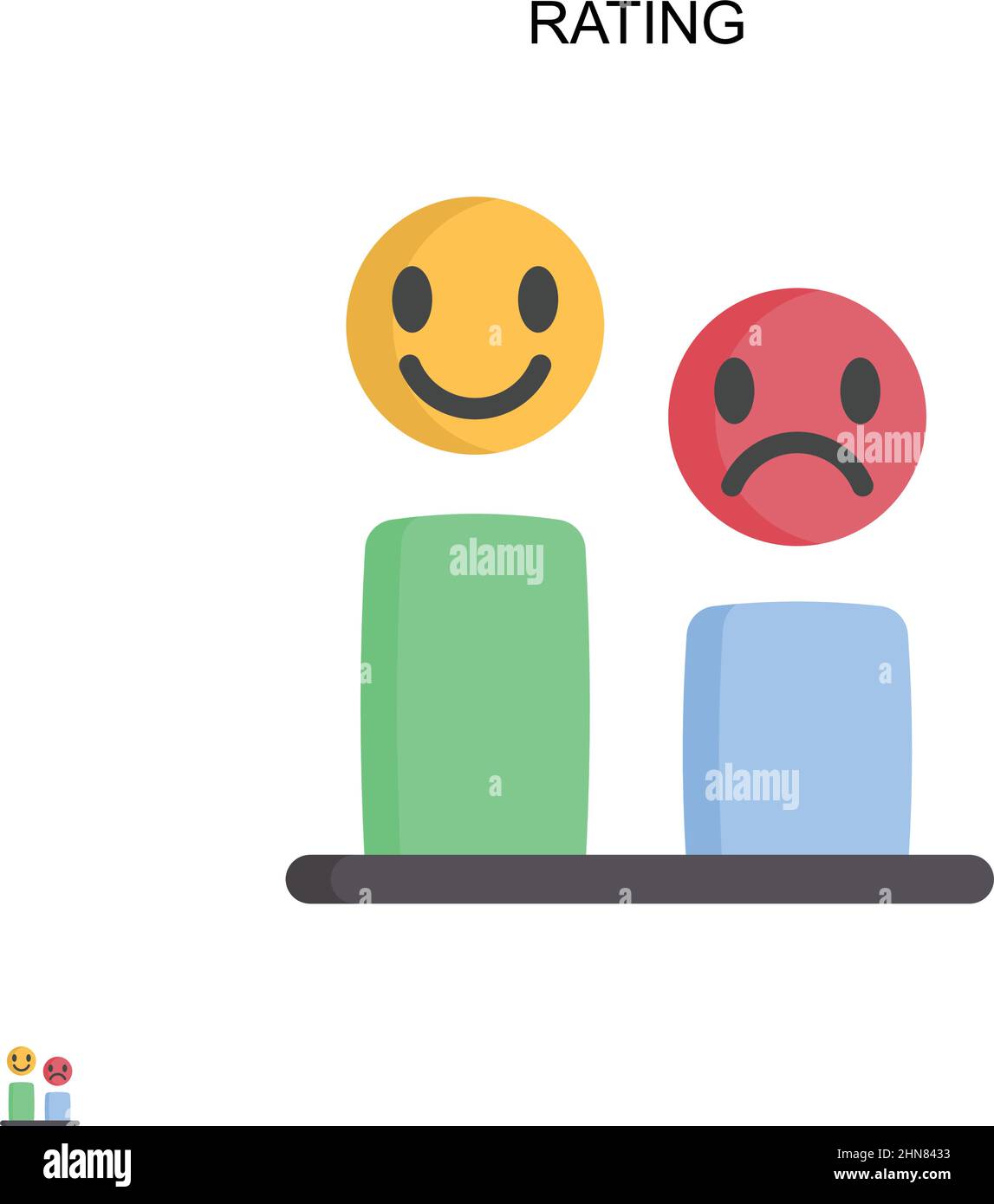 Rating Simple vector icon. Illustration symbol design template for web ...