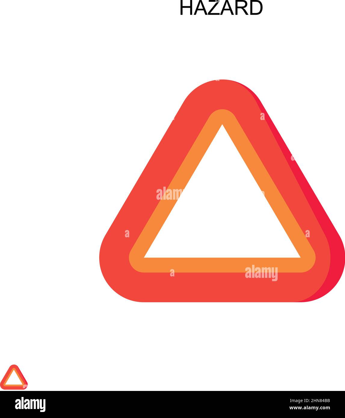 Hazard Simple vector icon. Illustration symbol design template for web ...