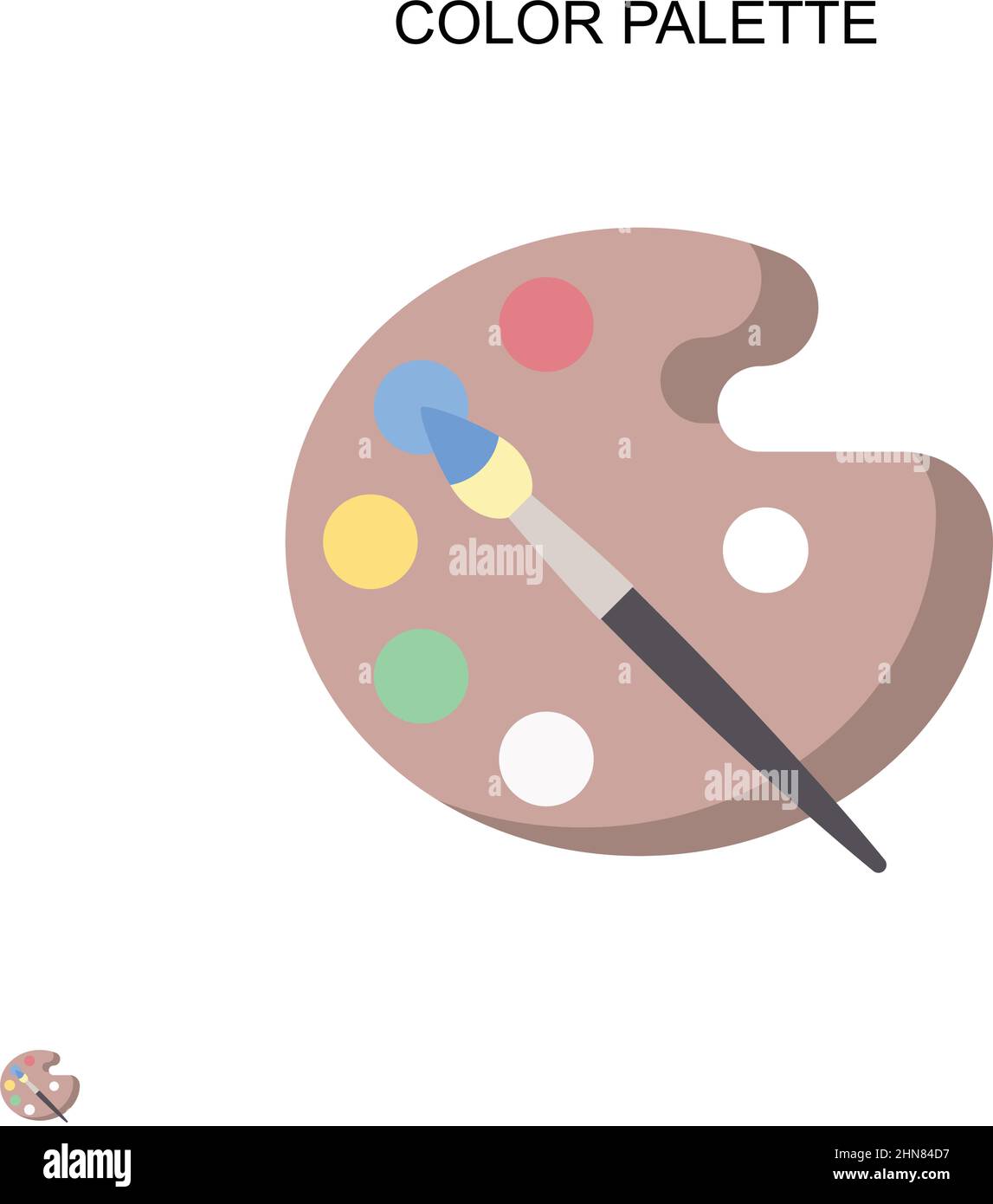 Color palette Simple vector icon. Illustration symbol design template ...