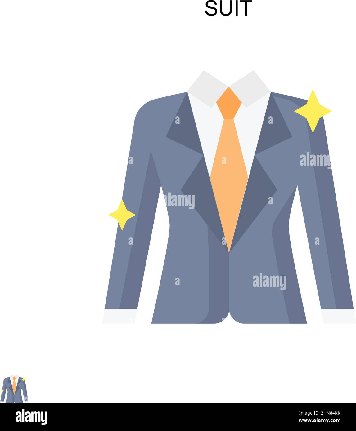 Suit Simple vector icon. Illustration symbol design template for web ...