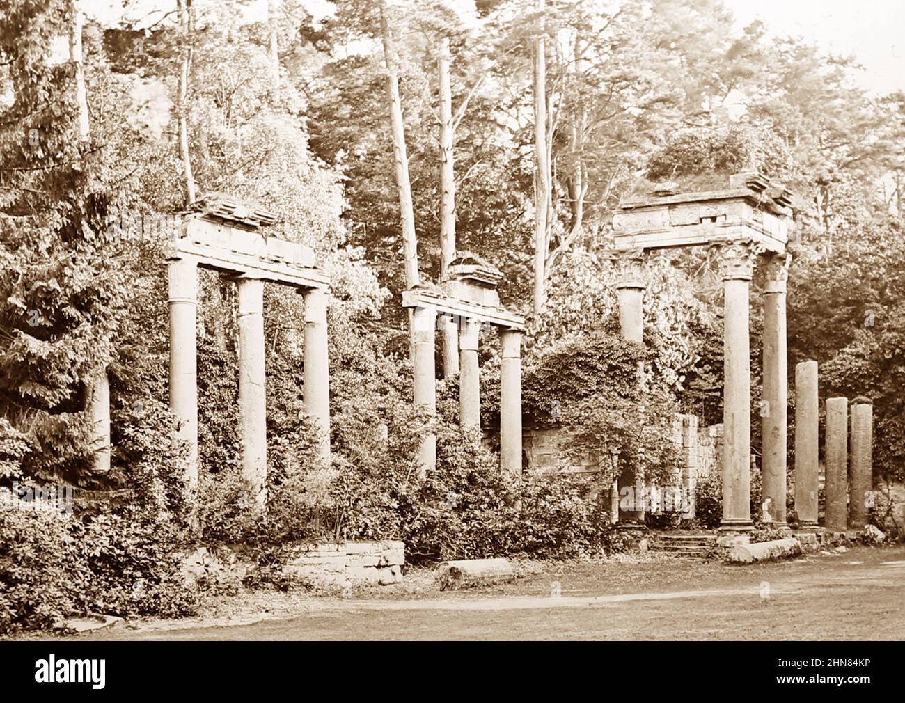 Virginia Water, River Thames, Victorian period Stock Photo - Alamy