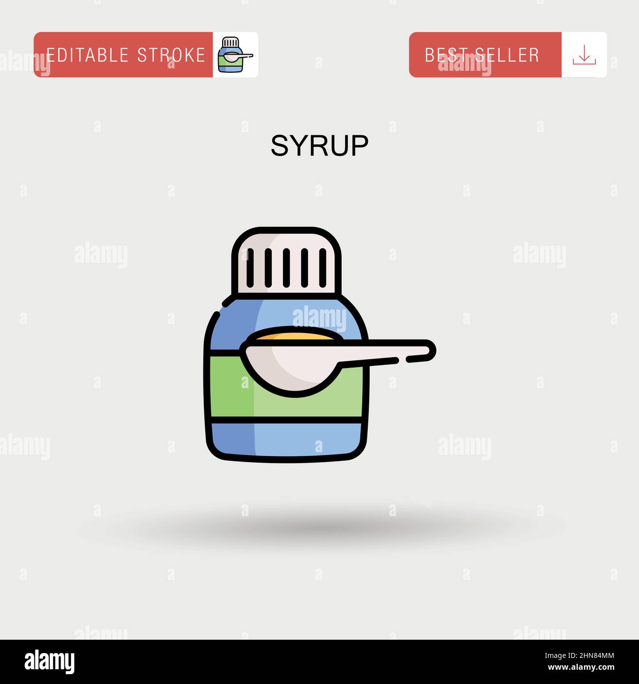 Syrup Simple vector icon Stock Vector Image & Art - Alamy