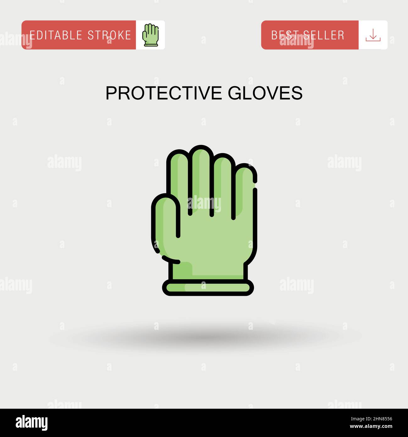 Hand gloves Stock Vector Images - Alamy