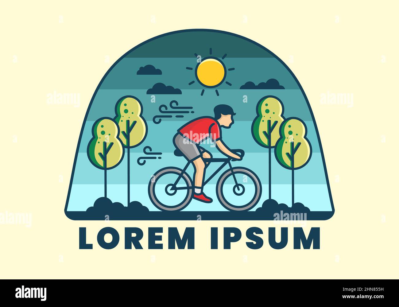 Woman riding bicycle cartoon Stock Vector Images - Alamy