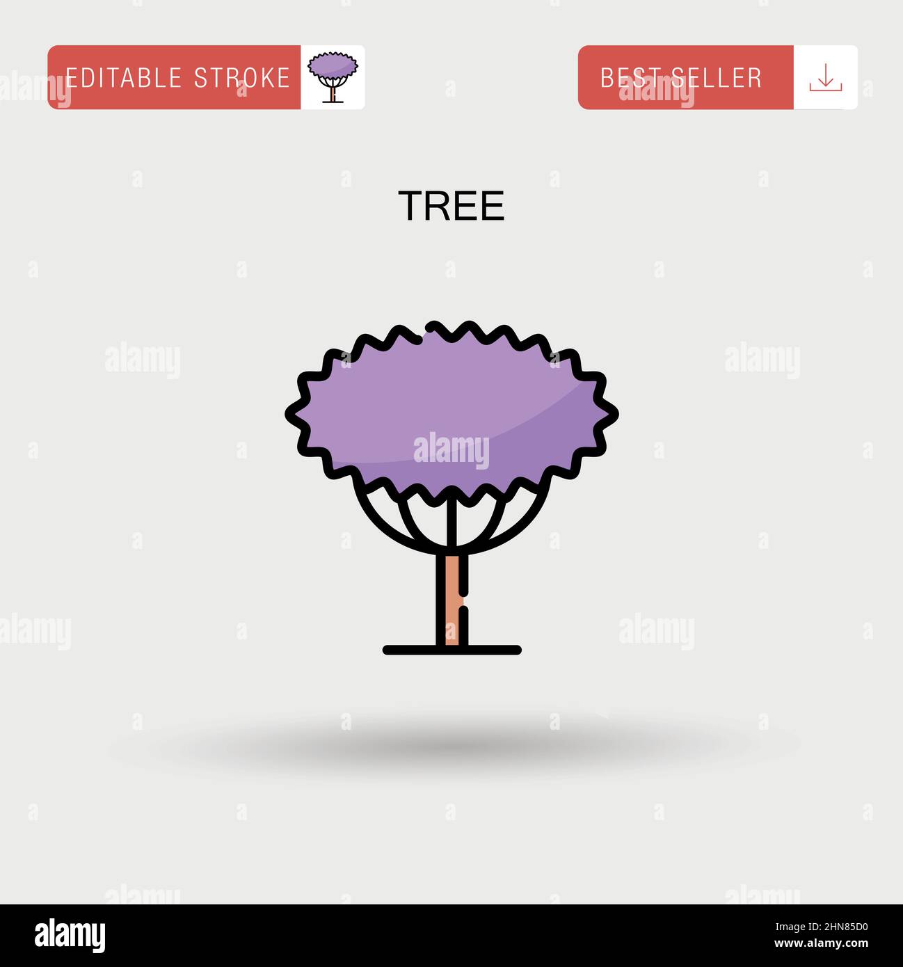 Tree Simple vector icon Stock Vector Image & Art - Alamy