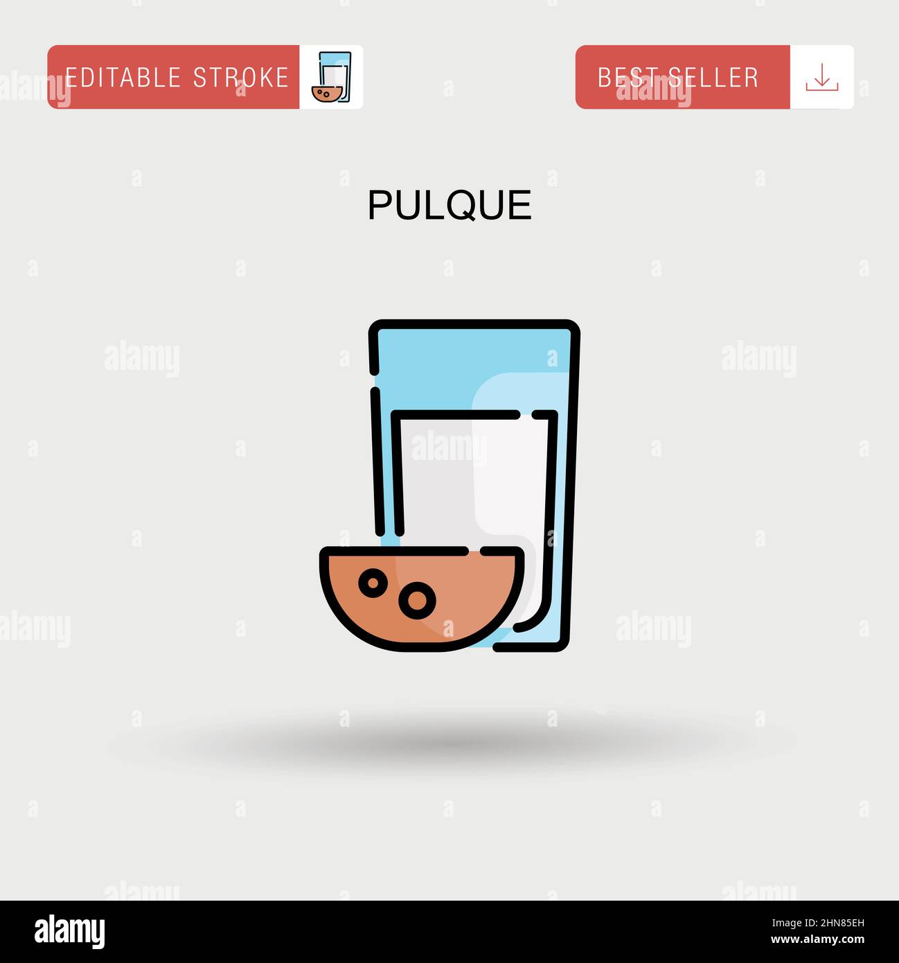 Pulque Simple vector icon Stock Vector Image & Art - Alamy