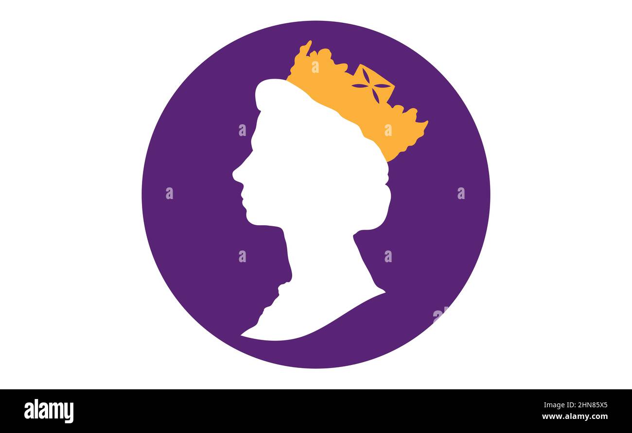 profile of royal person on purple background Stock Vector Image & Art ...
