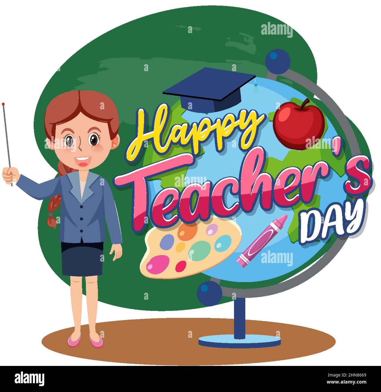 Female Teacher Cartoon Image Female Teacher Cute Cartoon Three