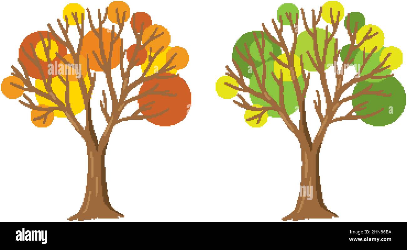 Simple tree on white background illustration Stock Vector Image & Art ...