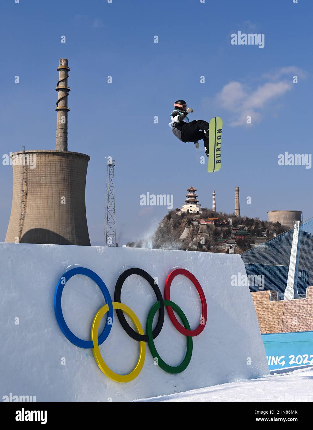 Beijing, China. 15th Feb, 2022. Mons Roisland of Norway competes during ...