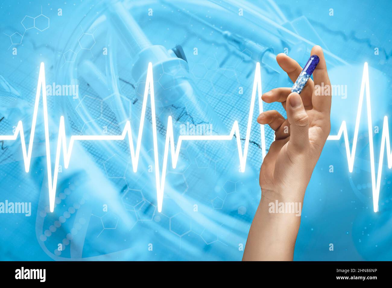 medical background, the concept of eternal life, treatment for all ...