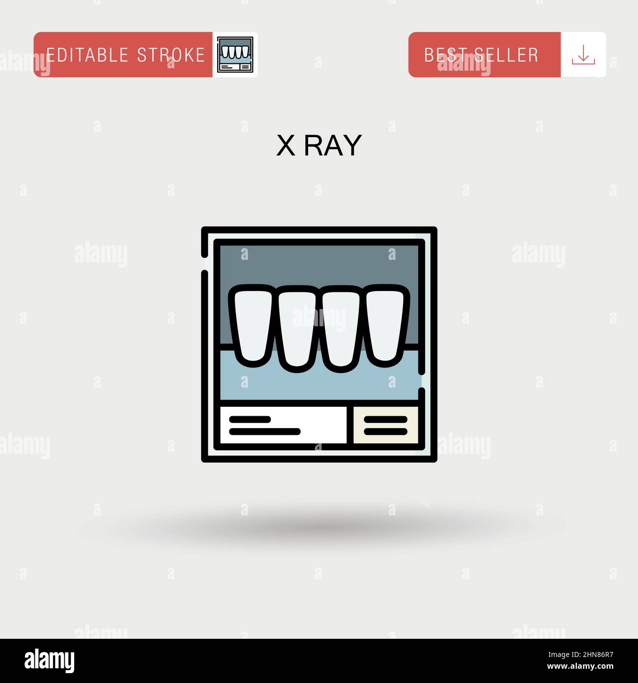 X ray Simple vector icon Stock Vector Image & Art - Alamy