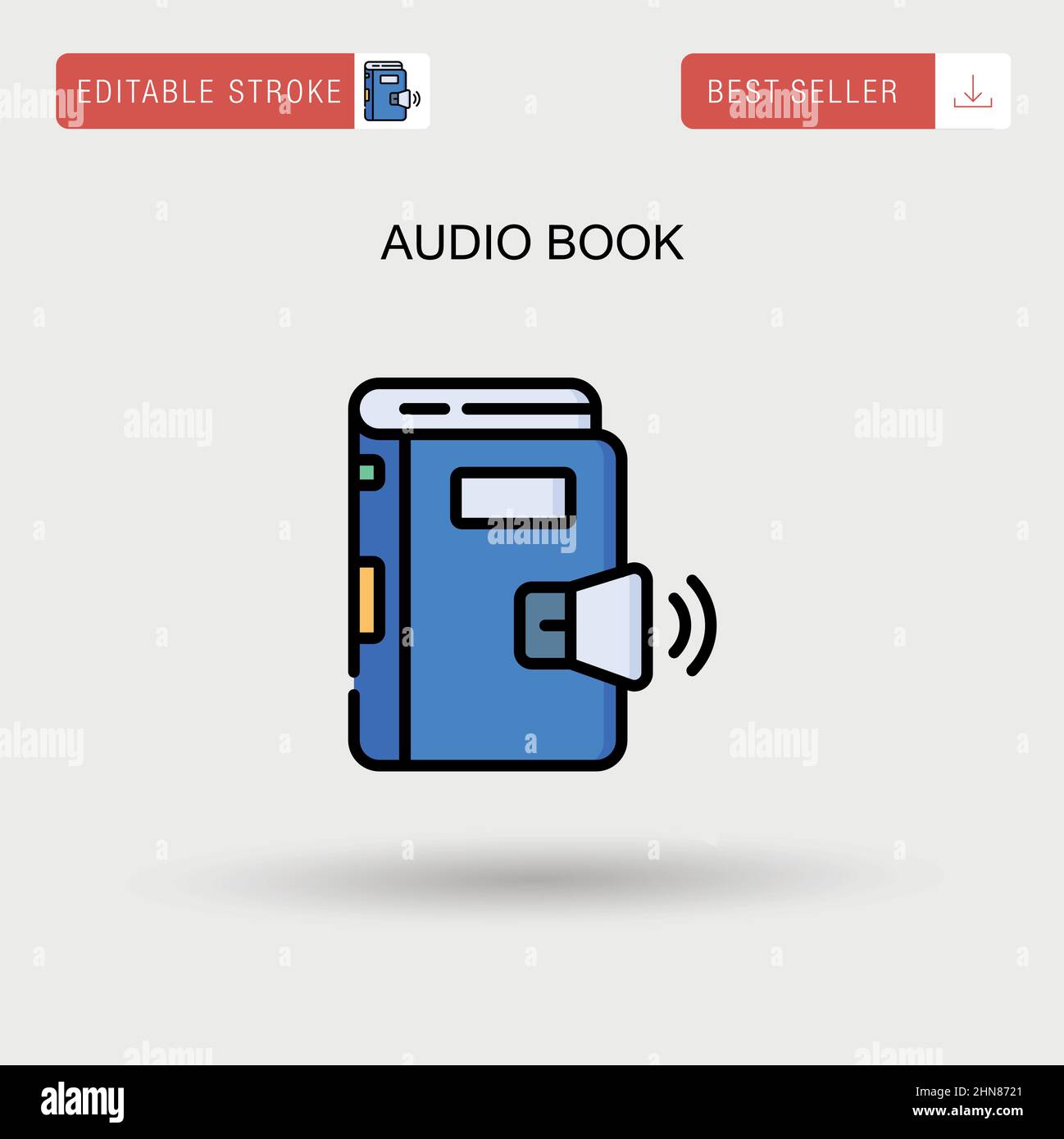 Phone earphones book on Stock Vector Images - Alamy