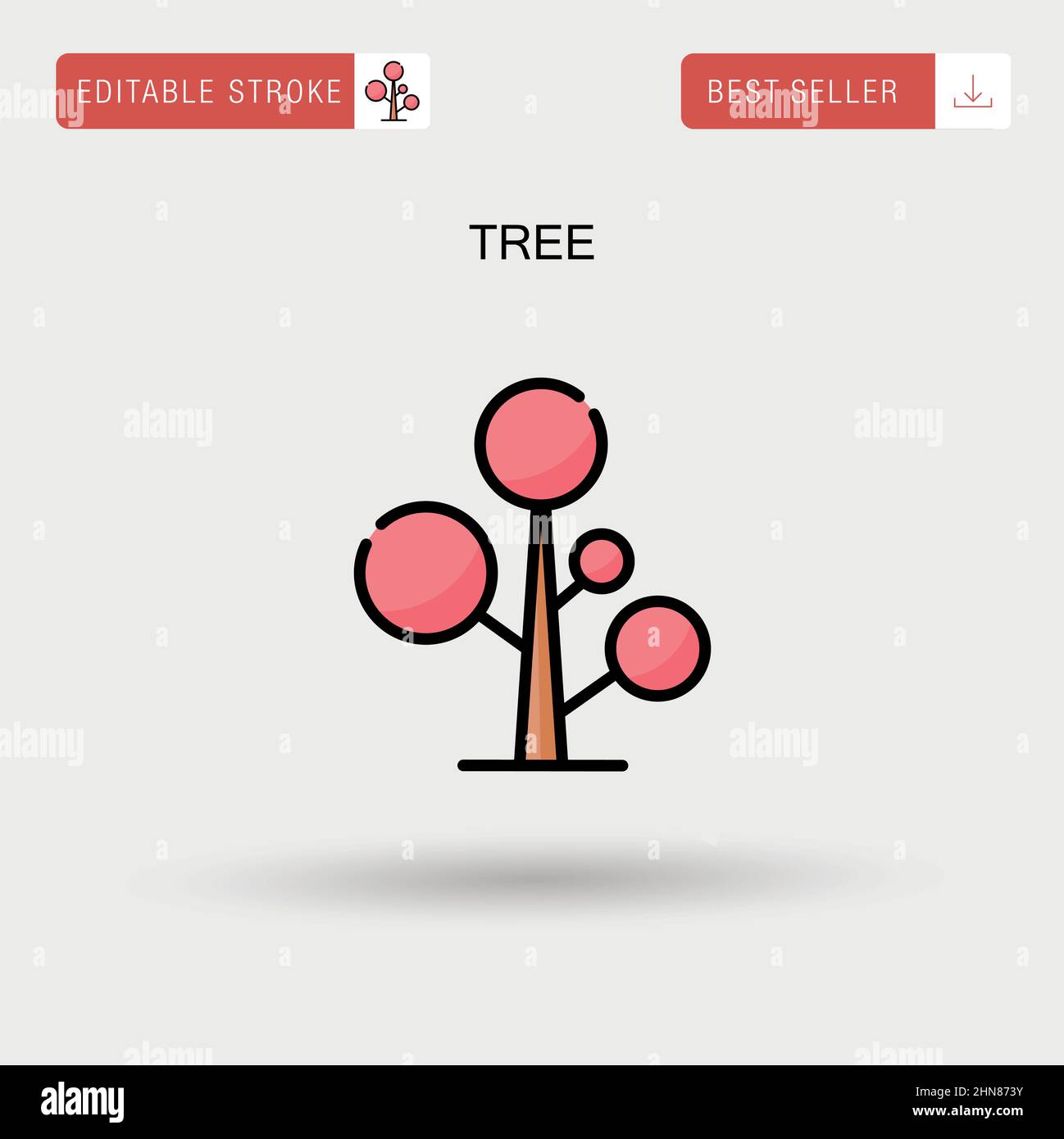 Tree Simple vector icon Stock Vector Image & Art - Alamy