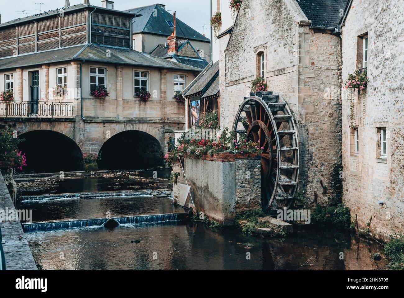 Water wheel bayeux france hi-res stock photography and images - Alamy