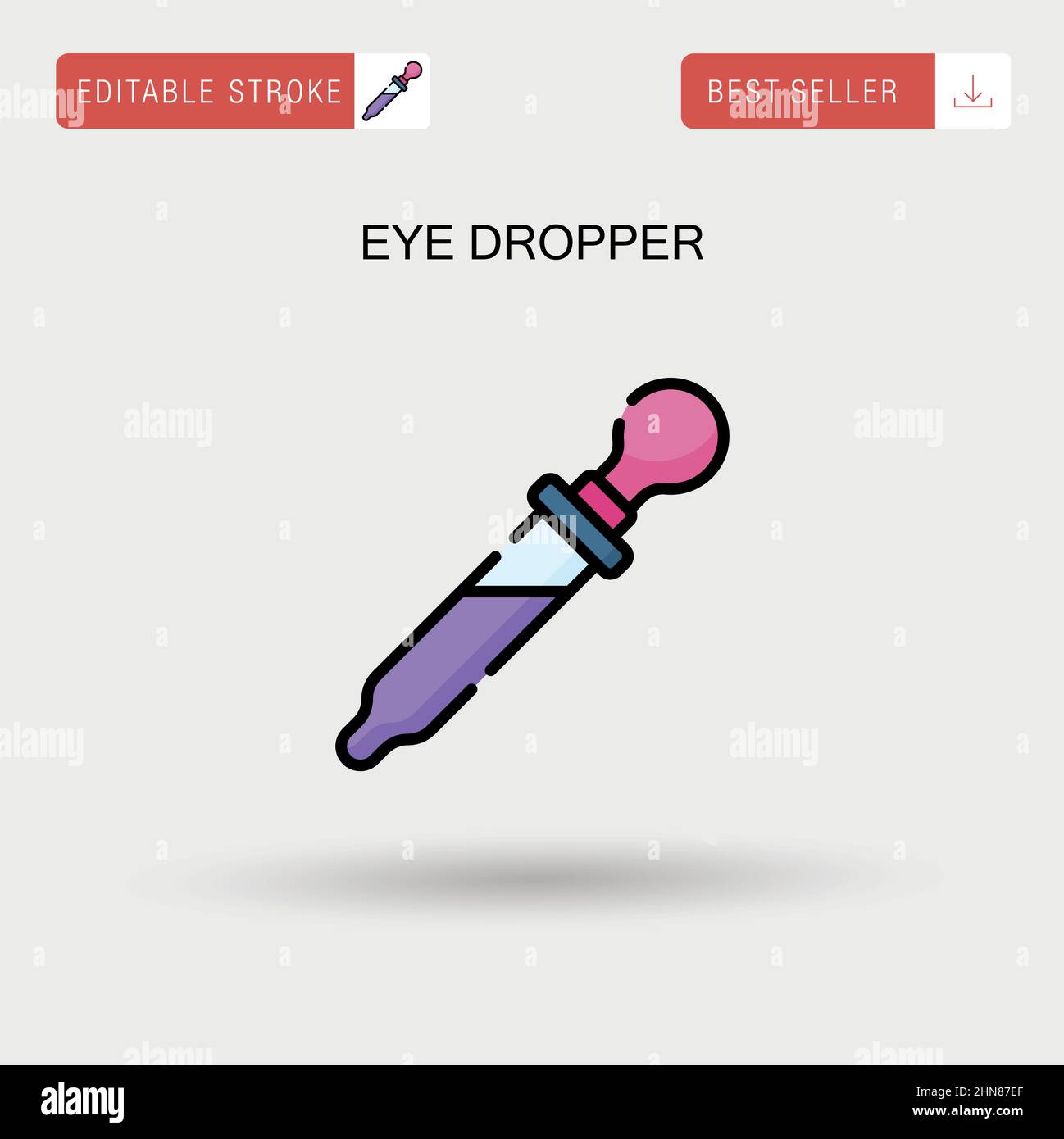 Eye dropper Simple vector icon Stock Vector Image & Art - Alamy