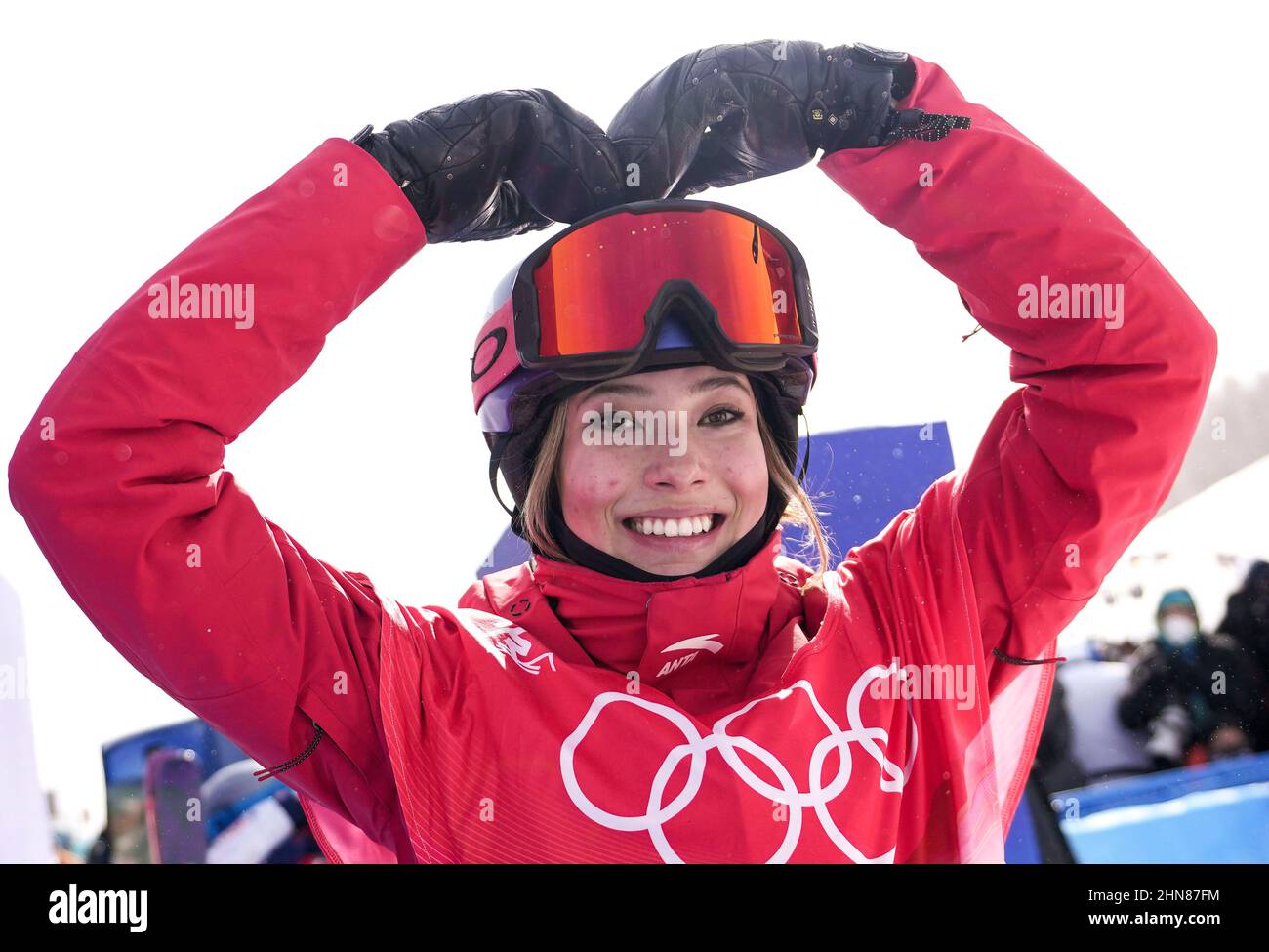 Zhangjiakou, China's Hebei Province. 15th Feb, 2022. Gu Ailing of China ...