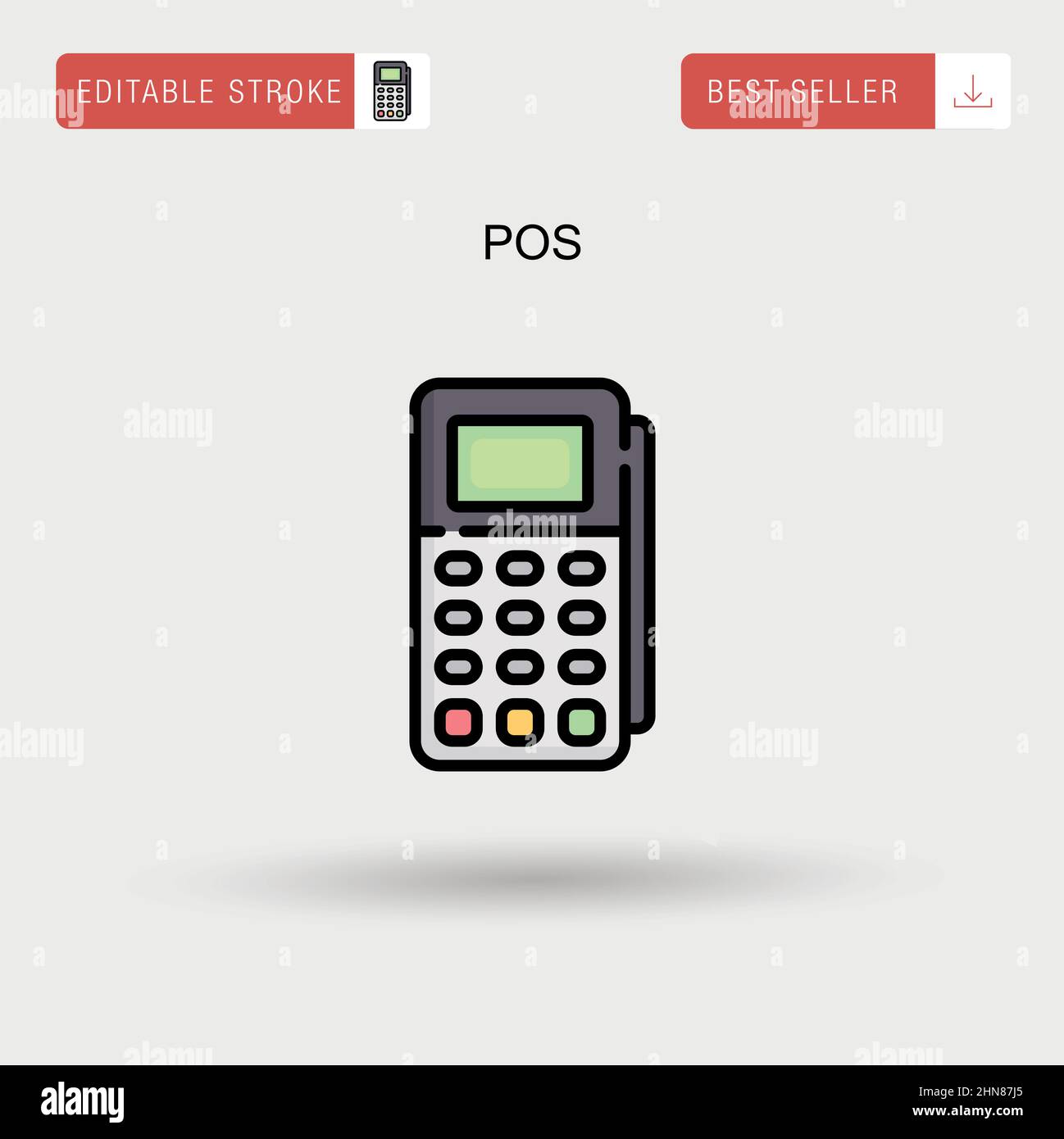 Pos terminal Stock Vector Images - Alamy