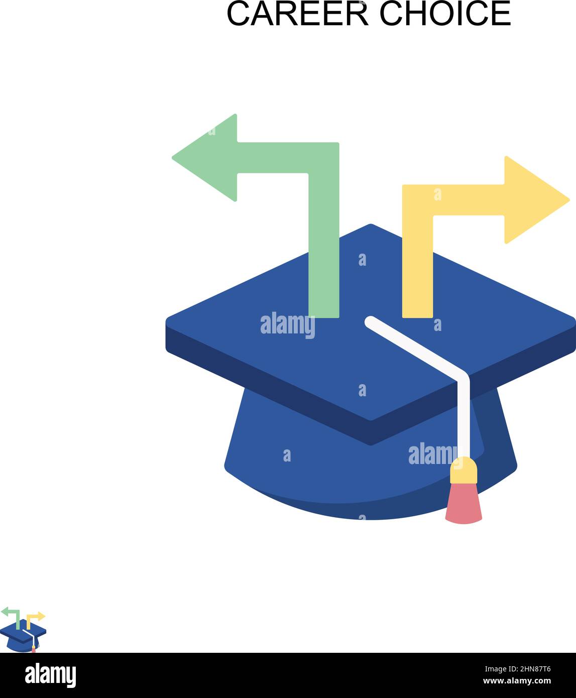 Career choice Simple vector icon. Illustration symbol design template ...