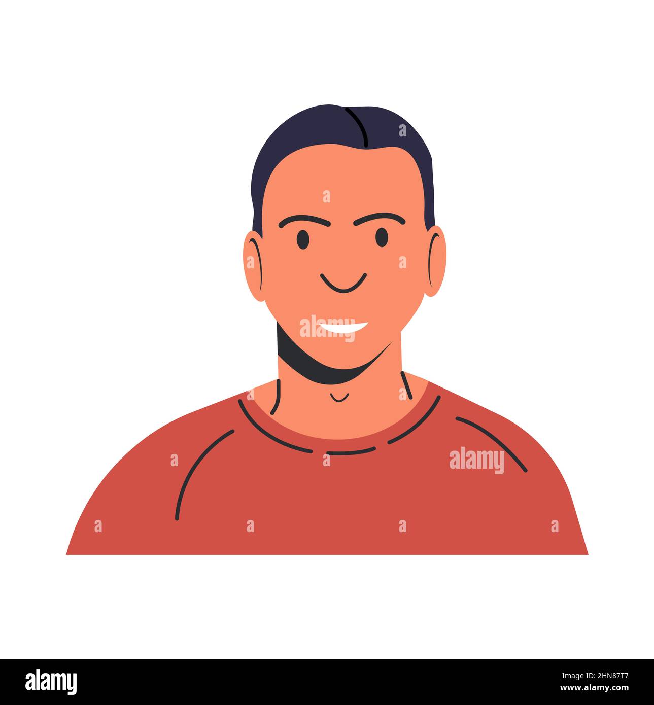 Happy Man in Casual Clothes Isolated Stock Vector Image & Art - Alamy