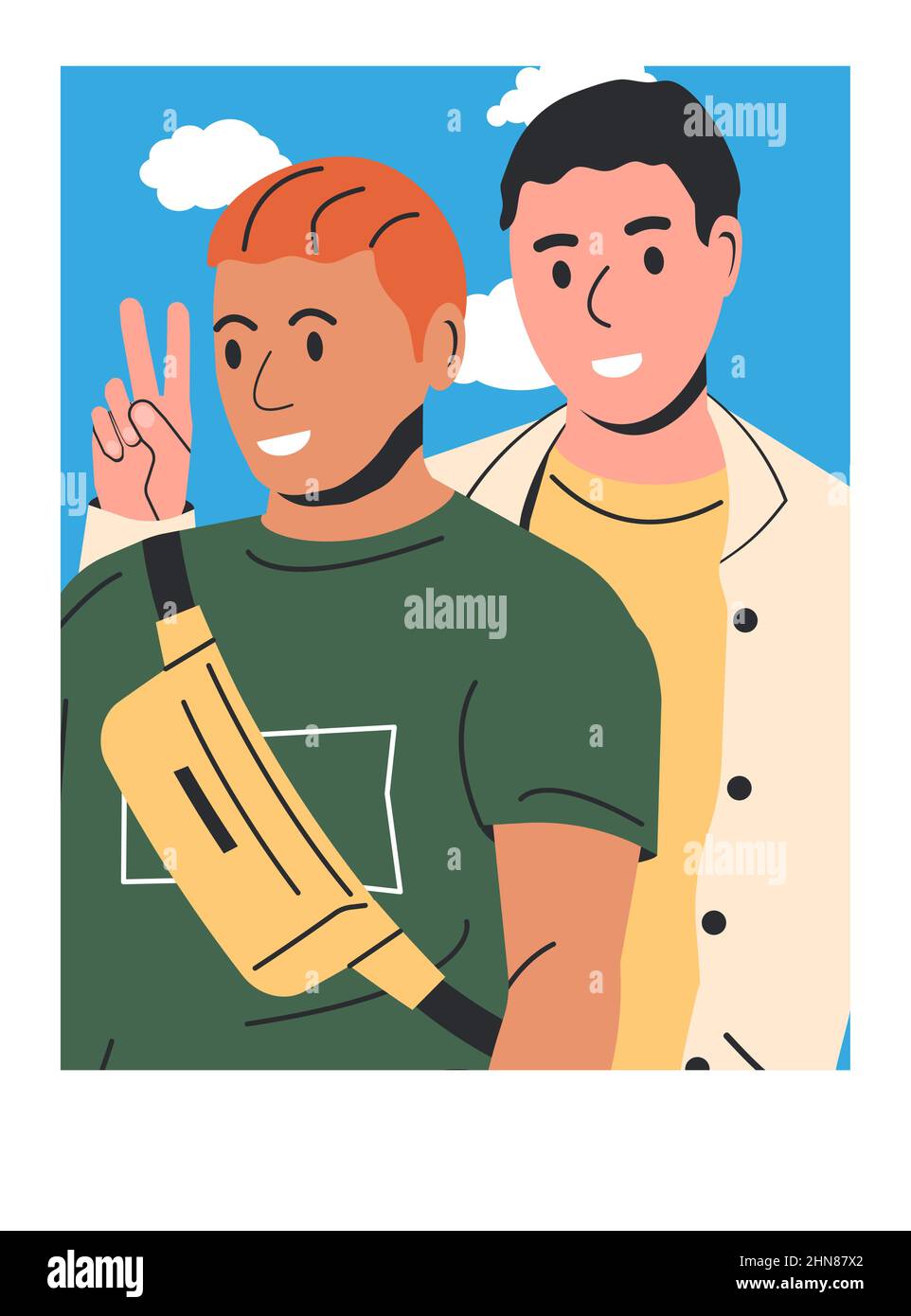 Young love selfie Cut Out Stock Images & Pictures - Alamy