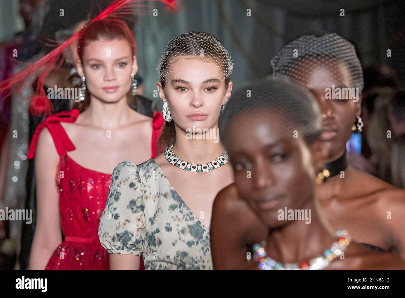 Models walk the runway for Markarian during New York Fashion Week: The ...