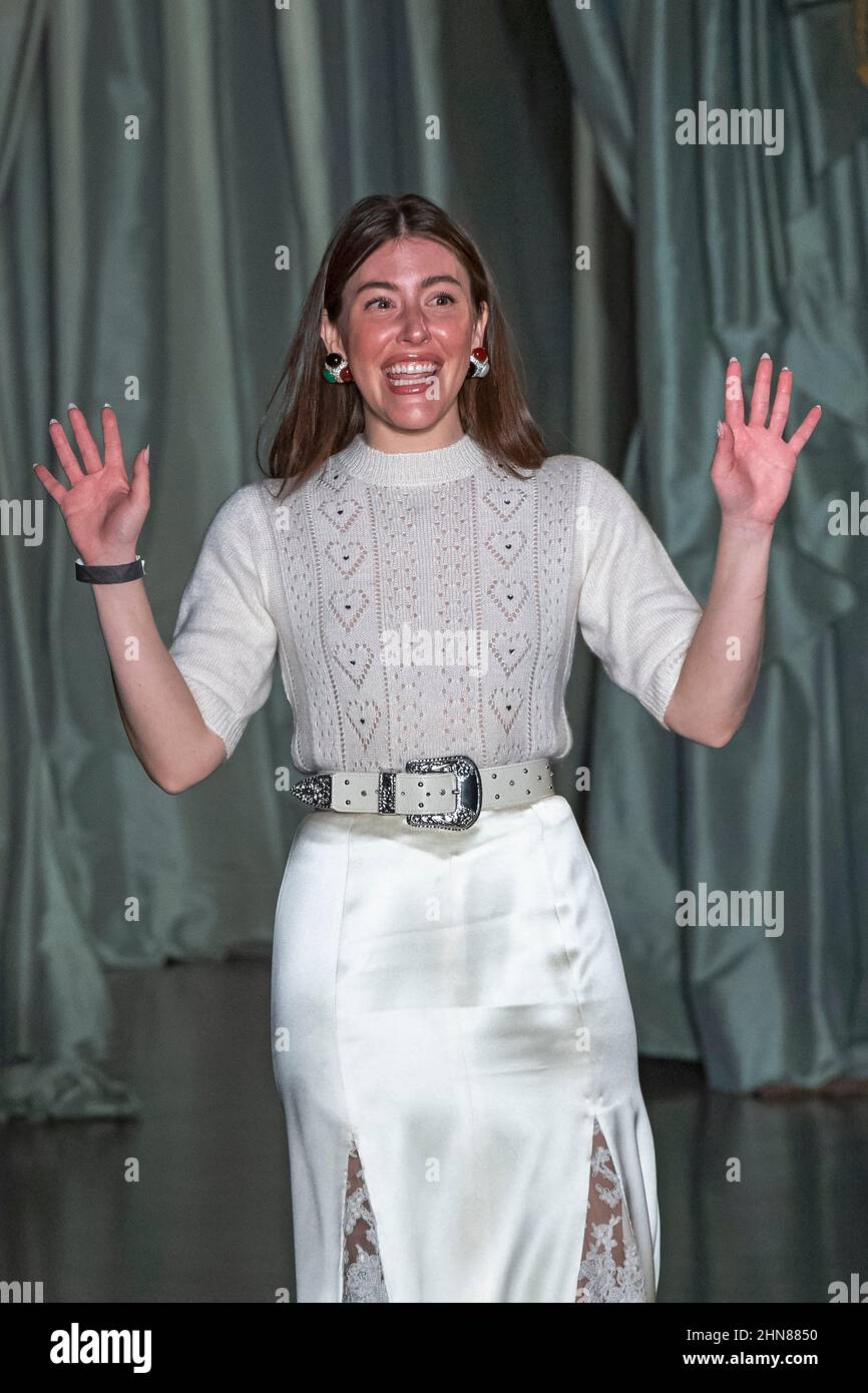 New York, United States. 14th Feb, 2022. Designer Alexandra O'Neill ...