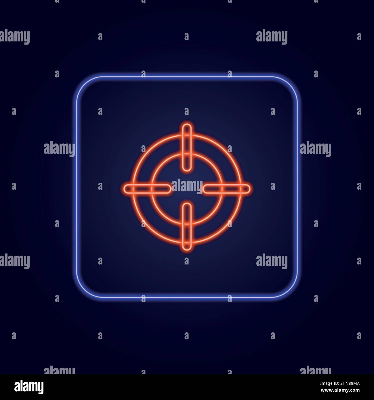 Beautiful stylish colorful neon scope icon - Vector illustration Stock ...