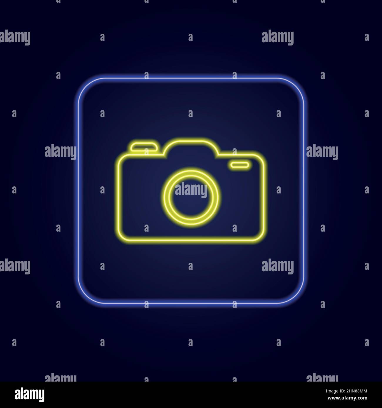 Beautiful stylish colorful neon camera icon - Vector illustration Stock ...