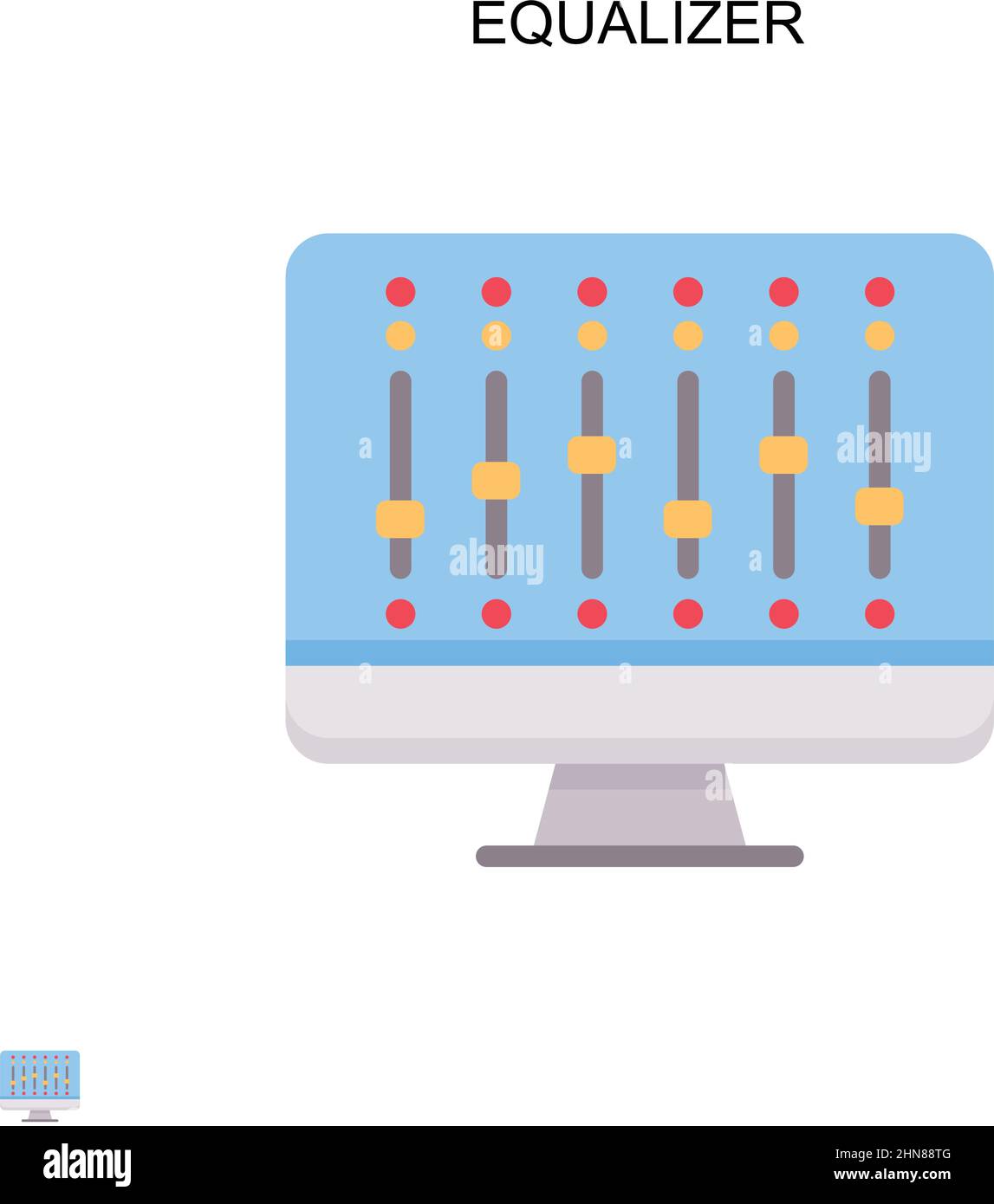 Equalizer Simple Vector Icon Illustration Symbol Design Template For Web Mobile Ui Element