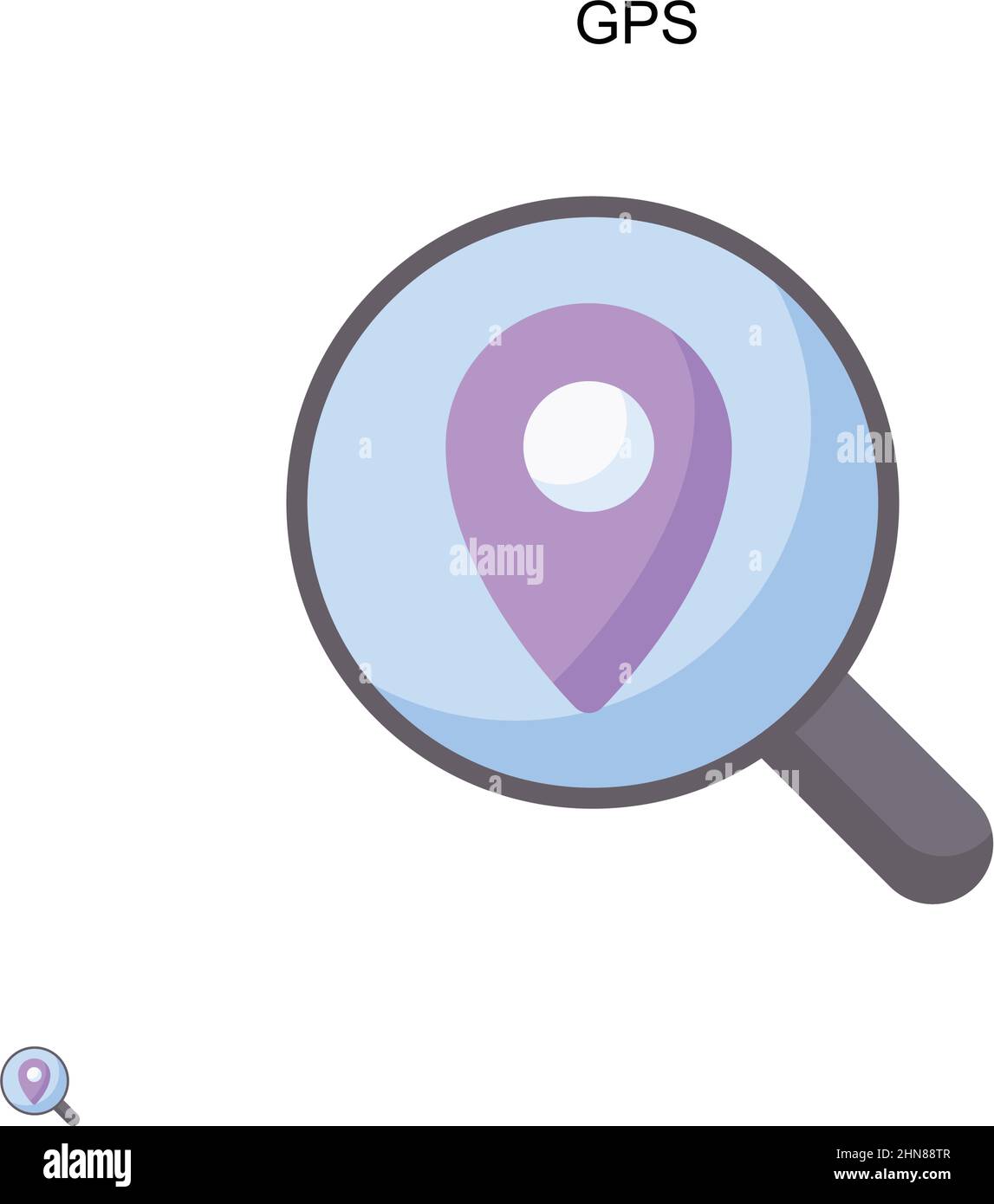 Gps Simple vector icon. Illustration symbol design template for web ...