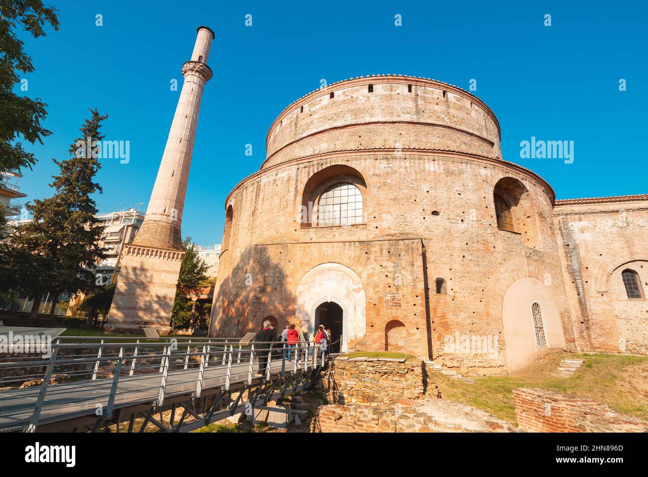 21 October 2021, Thessaloniki, Greece: Rotunda is a circular roman ...