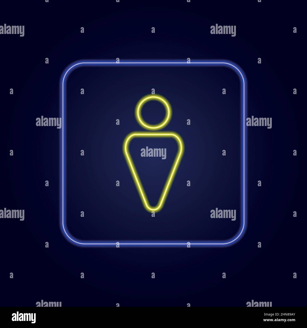 Beautiful stylish colorful neon man icon - Vector illustration Stock ...