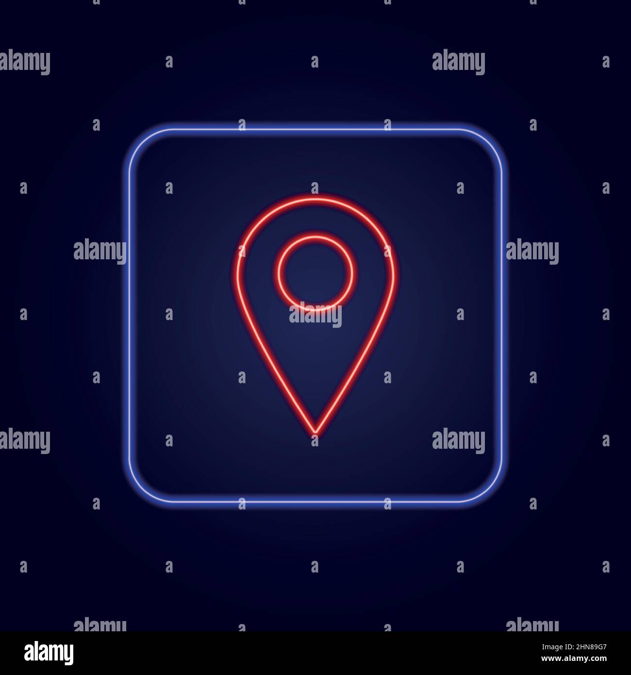 Beautiful stylish colorful neon geotag icon - Vector illustration Stock ...