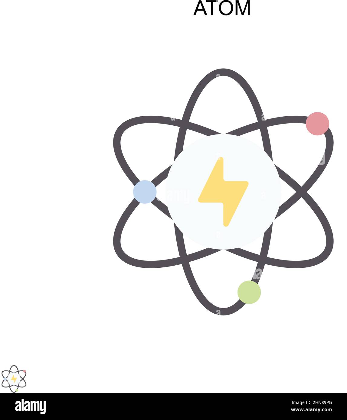 Atom symbol hi-res stock photography and images - Alamy