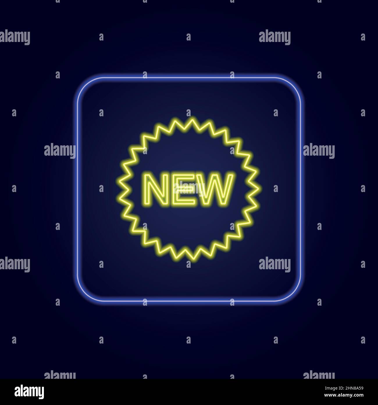 Beautiful stylish colorful neon novelty icon - Vector illustration ...