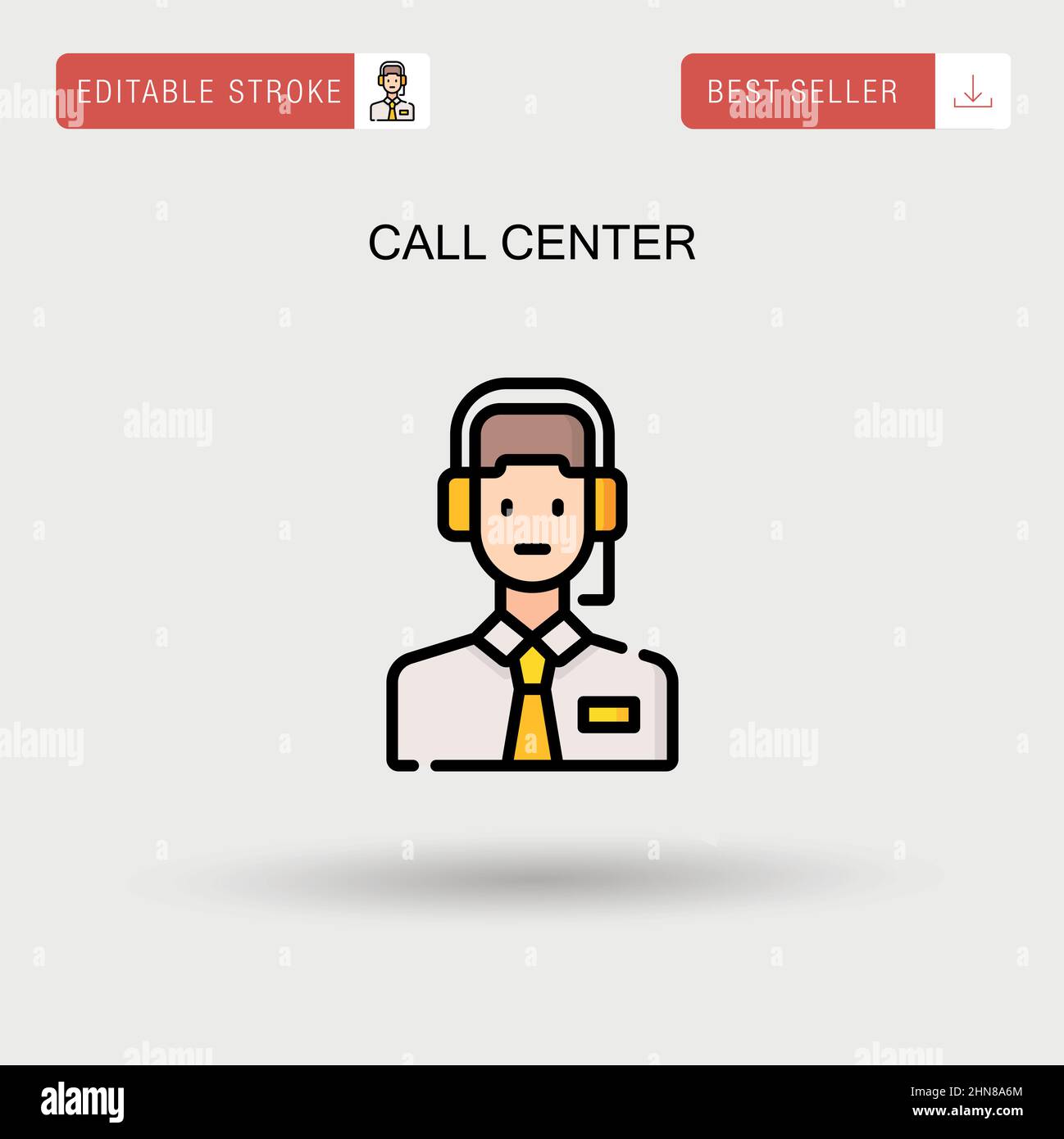Call center Simple vector icon Stock Vector Image & Art - Alamy