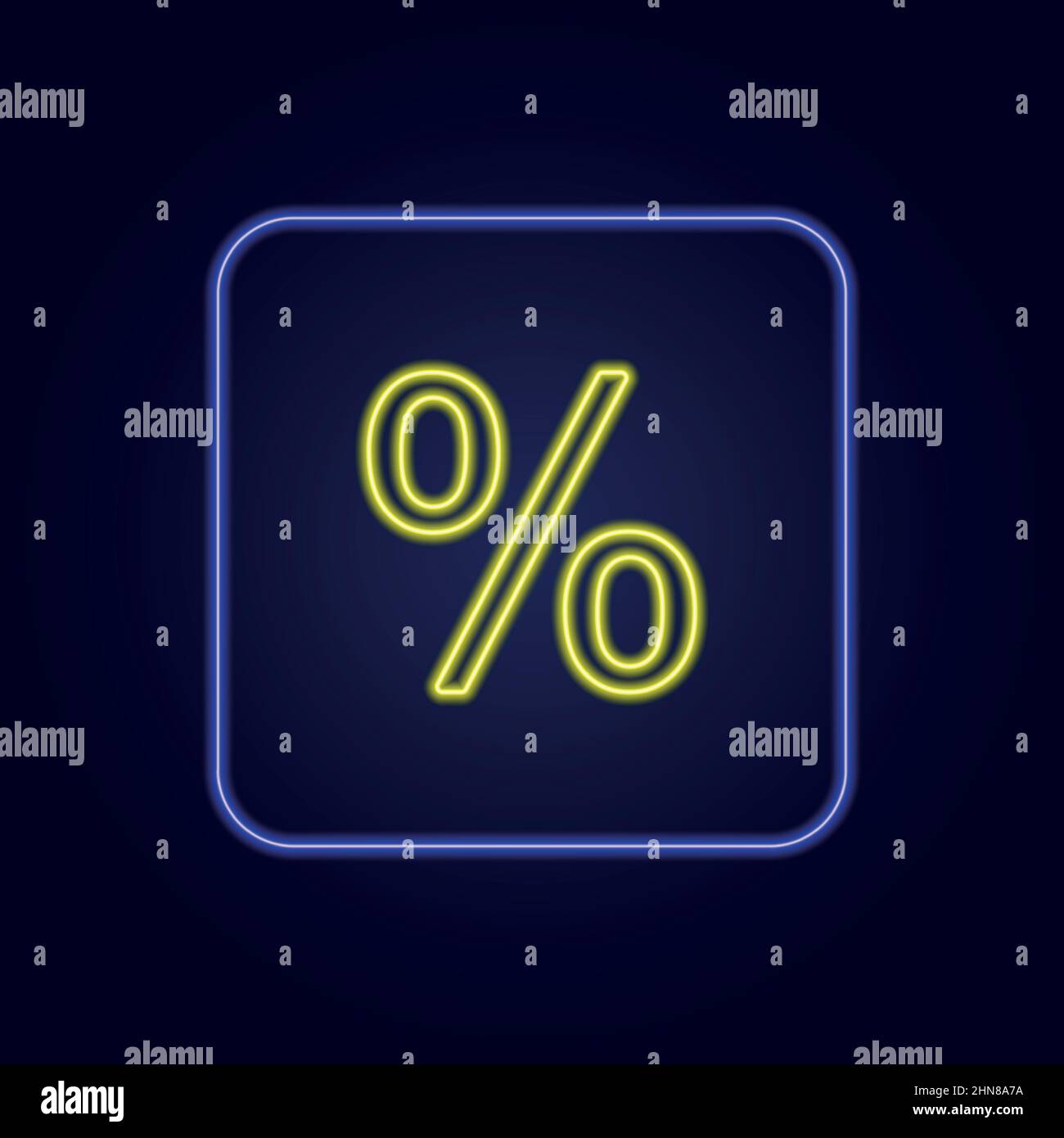 Beautiful stylish colorful neon discount icon - Vector illustration ...