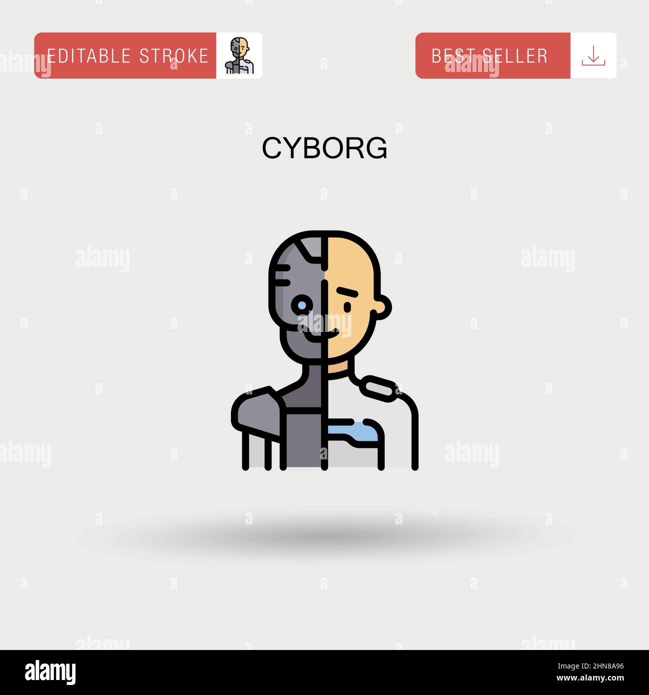 Cybernetic cyborg Stock Vector Images - Alamy