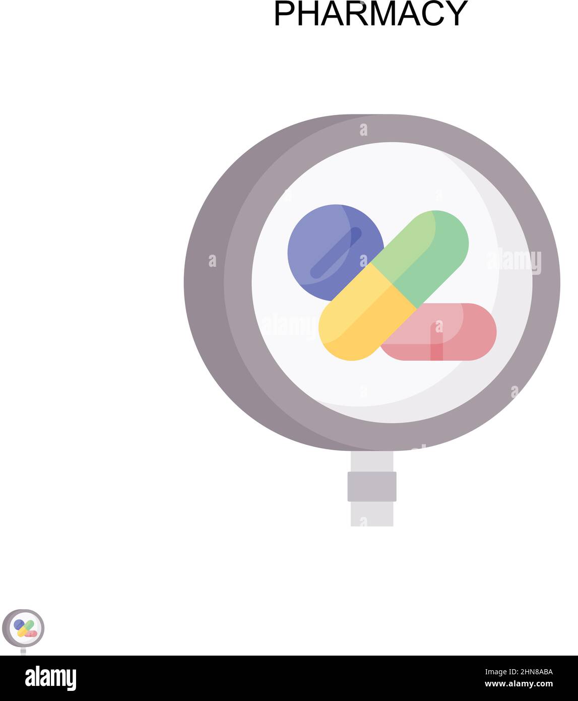 Pharmacy Simple vector icon. Illustration symbol design template for ...